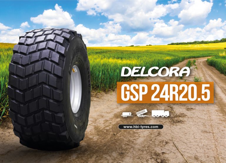 Our brand new Delcora® GSP 24R20.5 tyre! – HBI Tyres & Wheels