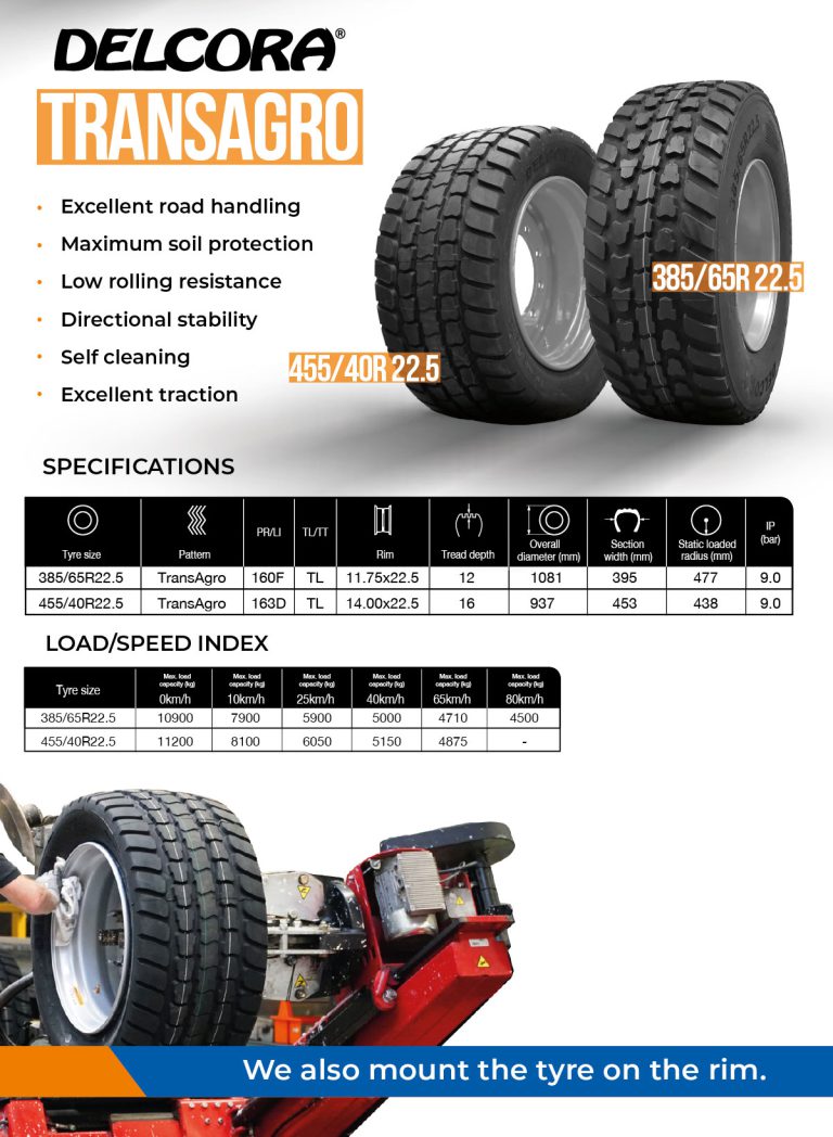 Excellent road handling with Delcora® Transagro – HBI Tyres & Wheels